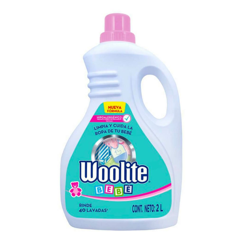 Woolite Baby, Detergente Líquido para Bebé Hipoalergénico, 2 LT ...