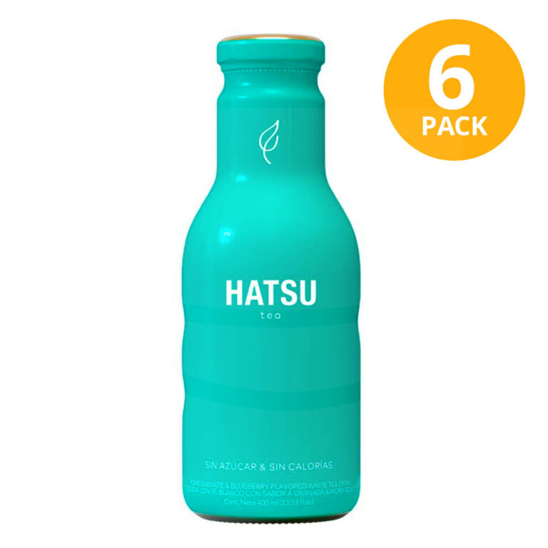 Hatsu Tea, Sin Azúcar, Té Blanco Sabor a Granada & Mora Azul, 400 ml ...