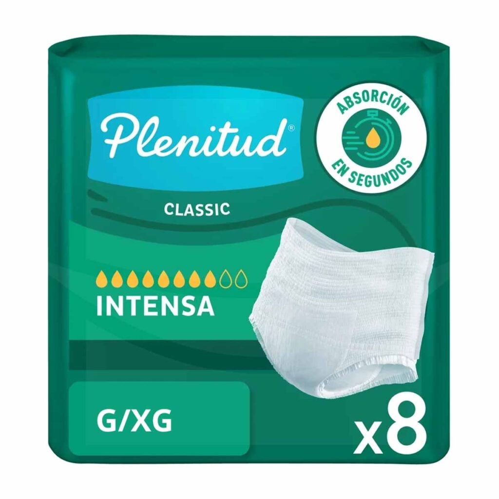 Plenitud Classic, Ropa Interior Desechable para Adulto, Talla G/XG, 8 ...