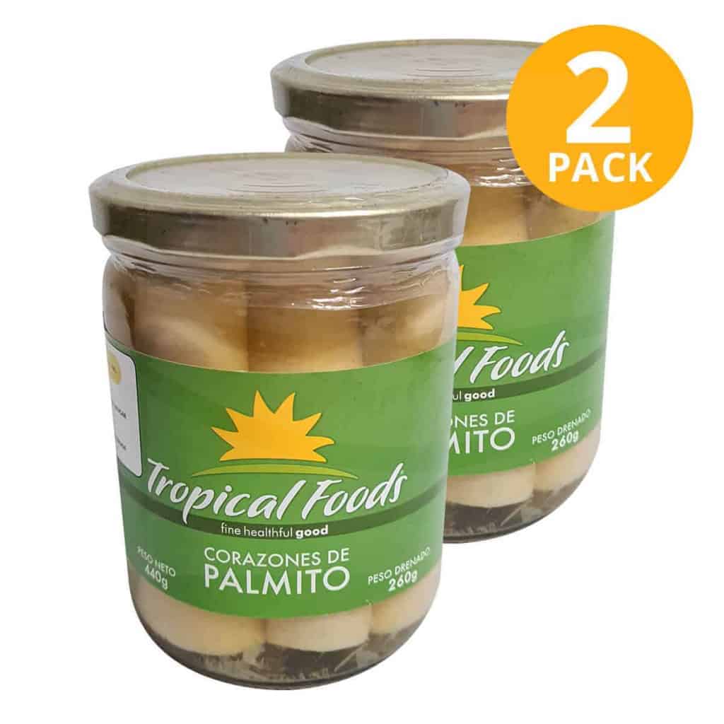 Corazones de Palmito en Frasco, Tropical Foods, 440 gr (Pack de 2 ...