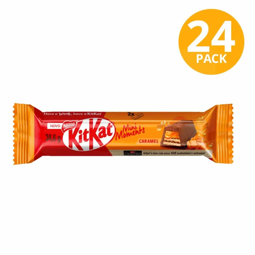 Kit Kat Mini Moments Caramel, Barra de Chocolate, 34.6 gr (Pack de 24 ...