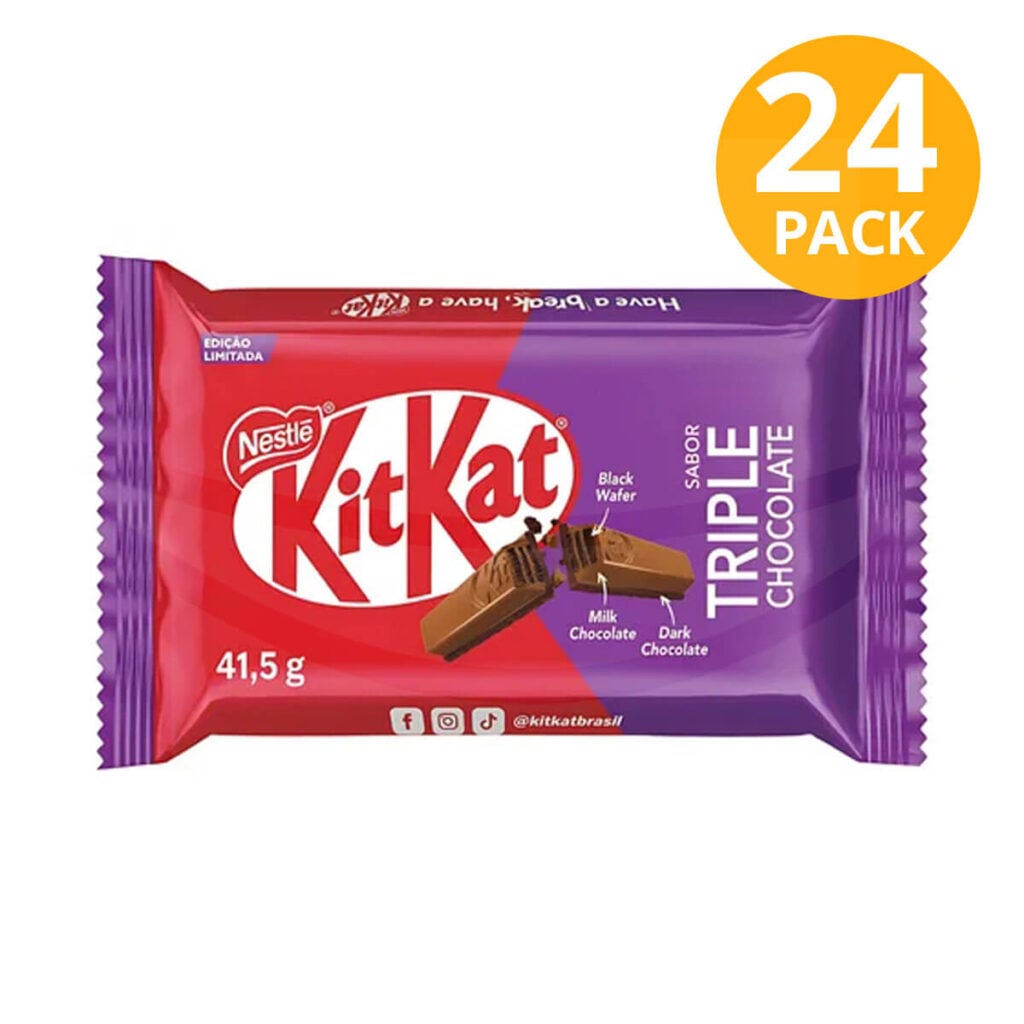 Kit Kat Triple Chocolate 4 Finger Barra de Chocolate, 41.5 gr (Pack de ...