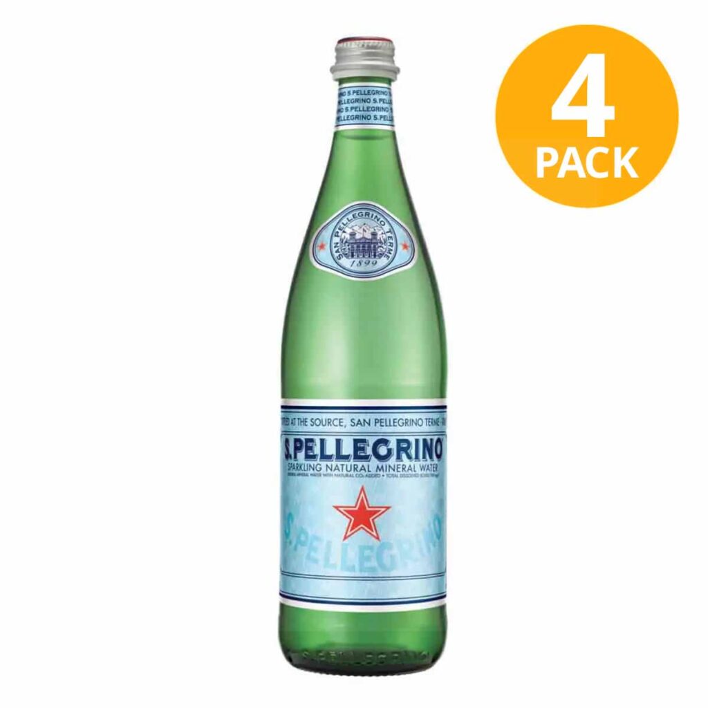 S. Pellegrino, Agua Mineral Carbonatada, Vidrio, 750 ml (Pack de 4) - Superunico - El ...