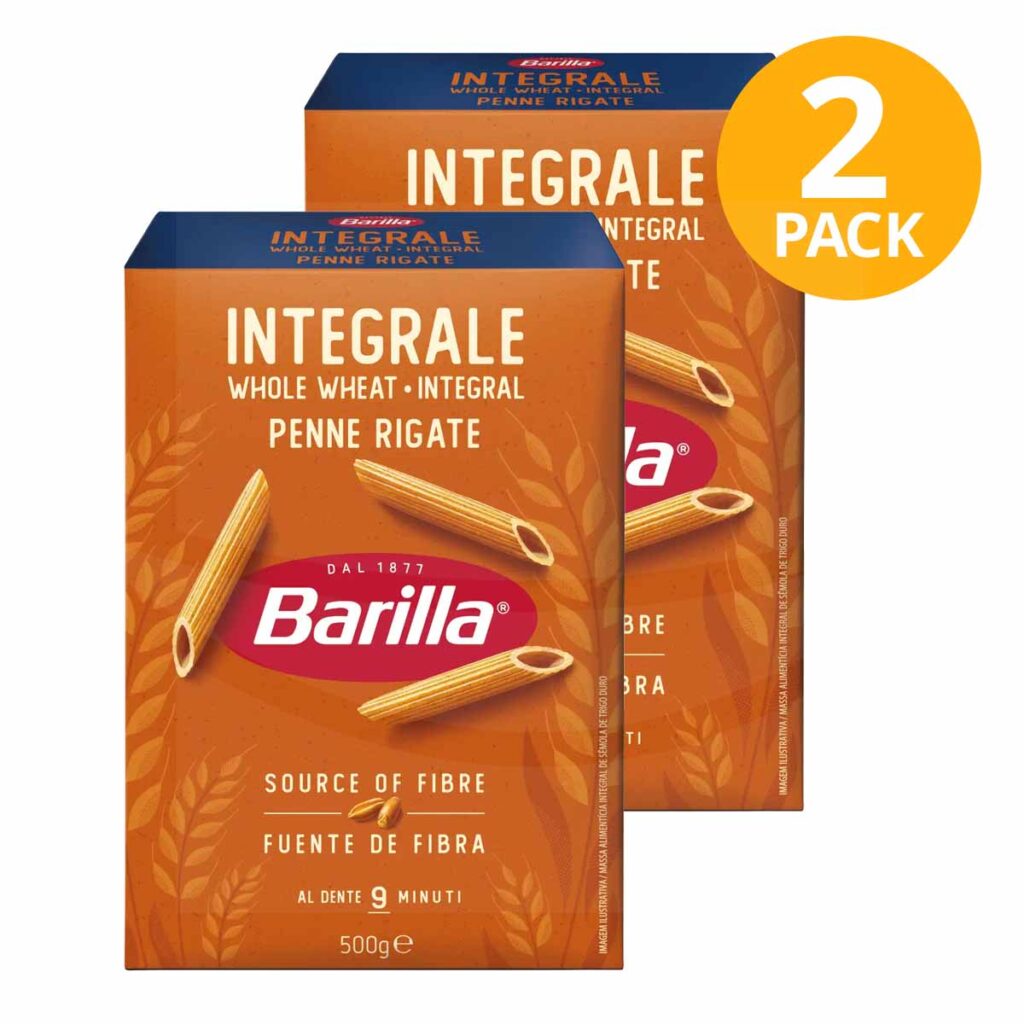 Barilla Penne Rigate Integral, 500 gr (Pack de 2) - Superunico - El ...