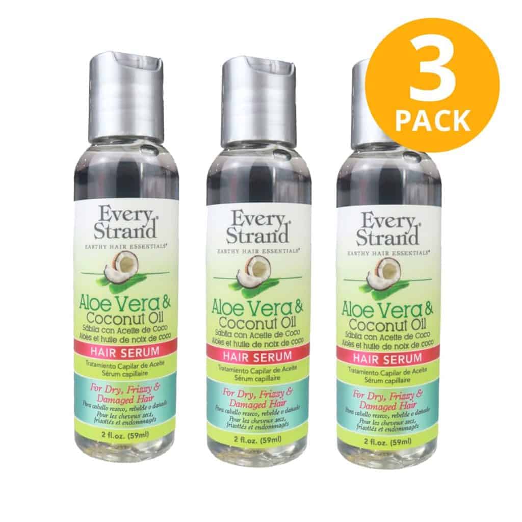Every Strand, Hair Serum, Aloe Vera & Coconut Oil, 2 OZ (Pack de 3 ...