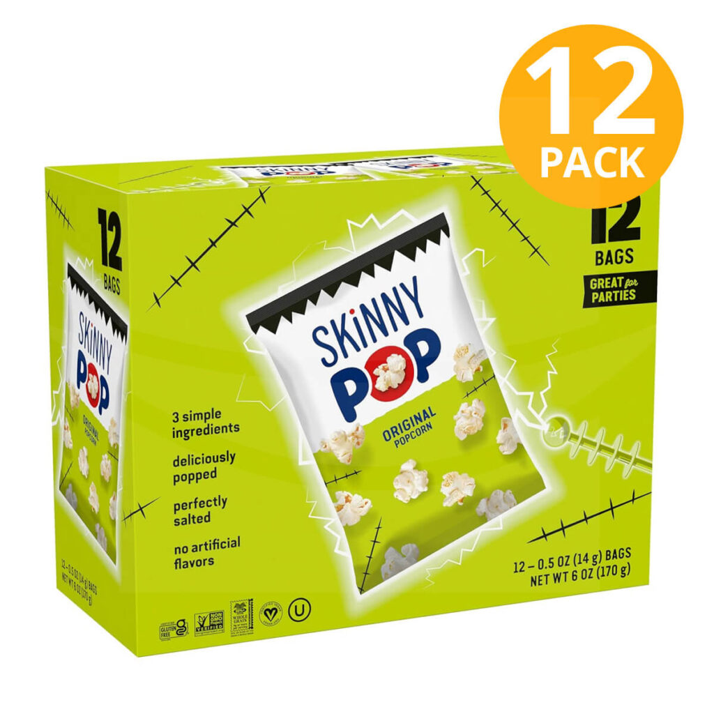 Skinny Pop Popcorn, Original, 0.5 OZ (Pack de 12) - Superunico - El ...