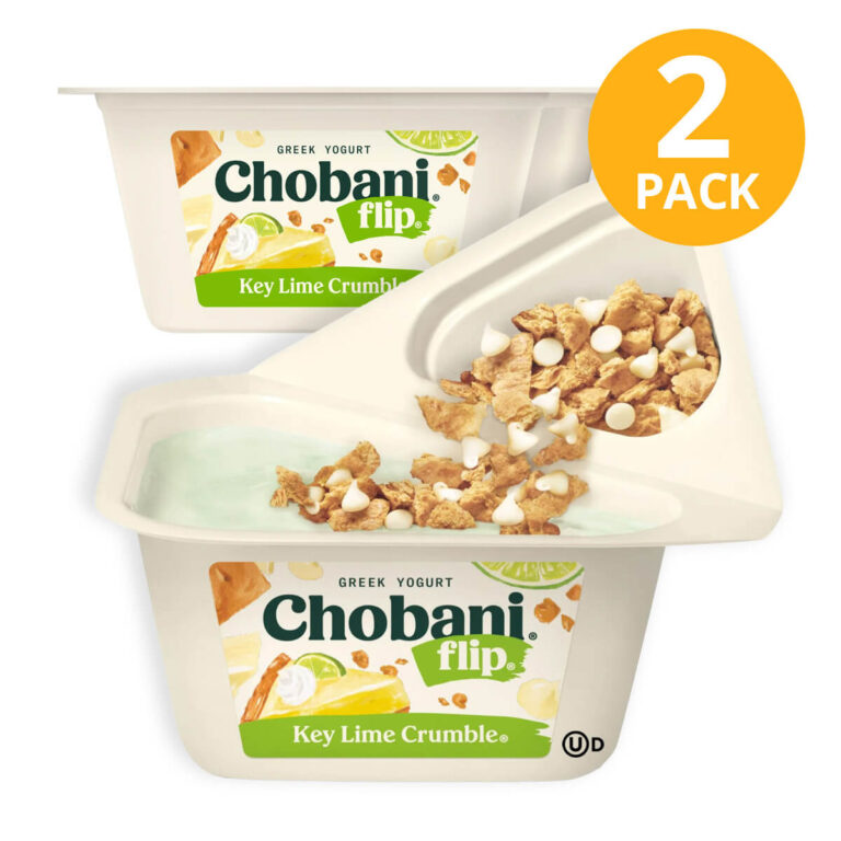 Yogurt Chobani Flip, Key Lime Crumble, Greek Yogurt, 6.7 OZ (Pack de 2 ...