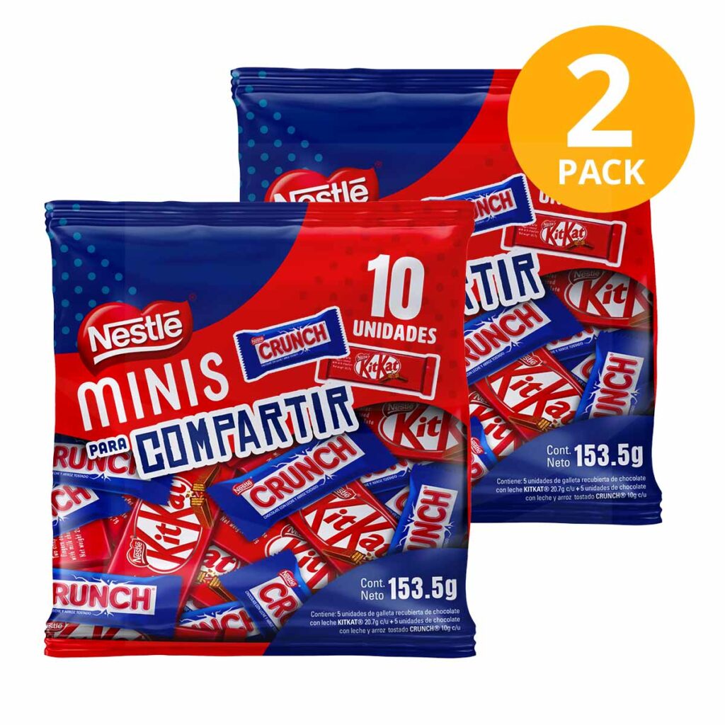 Kit Kat & Crunch Minis, Chocolates, 10 Unidades (Pack de 2 ...