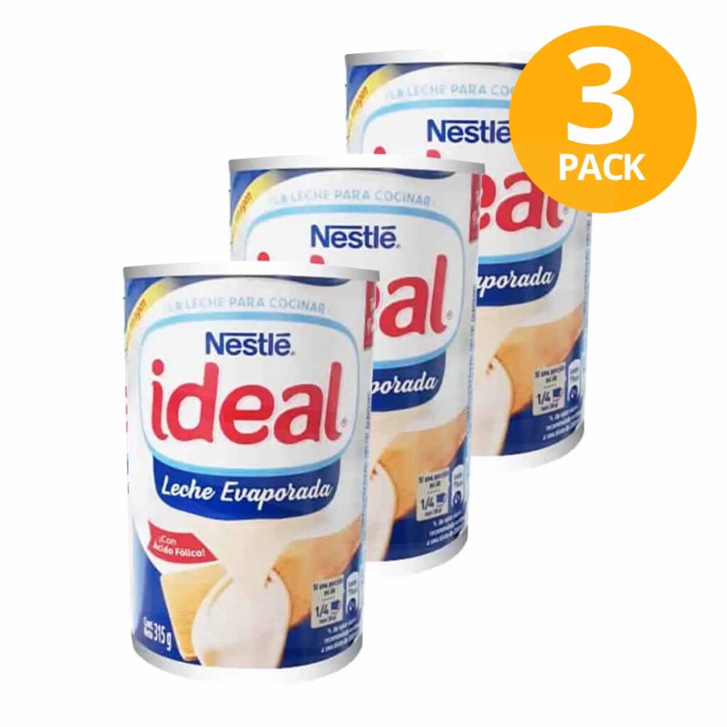 Ideal Leche Evaporada Entera Lata, 314 gr (Pack de 3) - Superunico - El ...