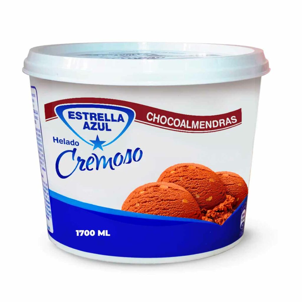 Helado Chocoalmendras, Estrella Azul, 1700 ml - Superunico - El ...