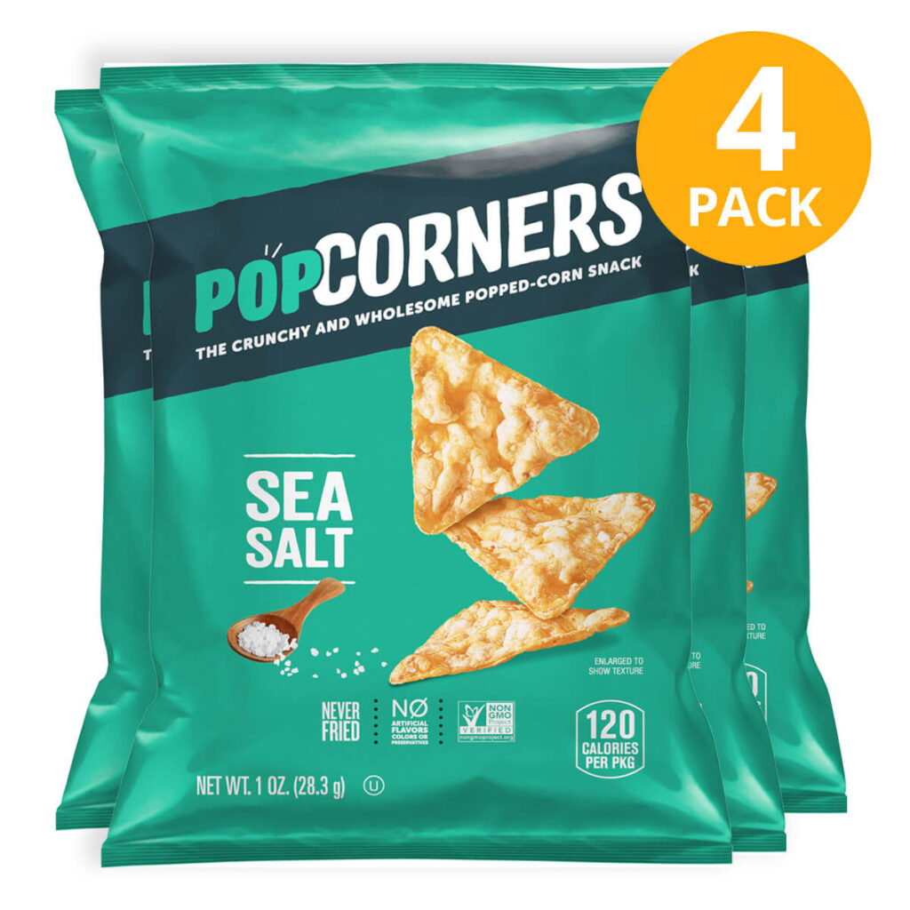 PopCorners Sea Salt, Popped Corn Snacks, 1 OZ (Pack de 4) - Superunico ...