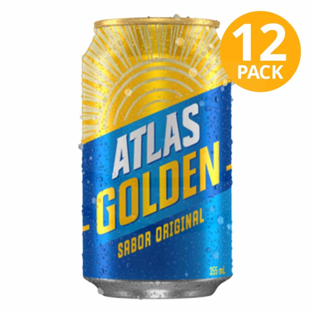 Atlas Golden Original, Cerveza, Lata 355 ml (Pack de 12) - Superunico ...