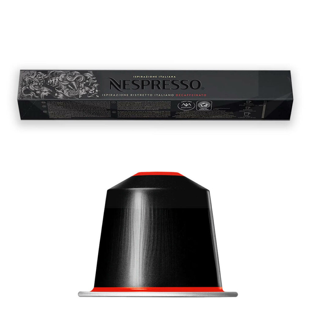 Nespresso Cápsulas Ristretto Decaffeinato, Ispirazione Italiana, 10 ...