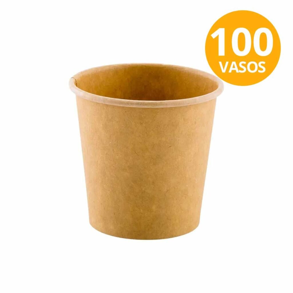 Vasos Chicos 4 OZ para Espresso Cafe, Biodegradable Compostable, 100 Vasos (Pack 2 x 50 ...